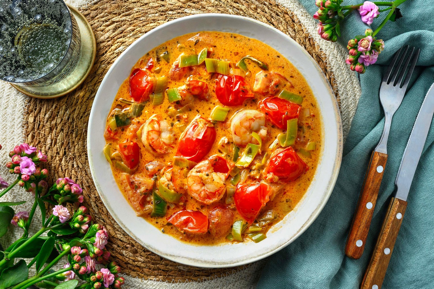 how to cook king prawns in tomato sauce